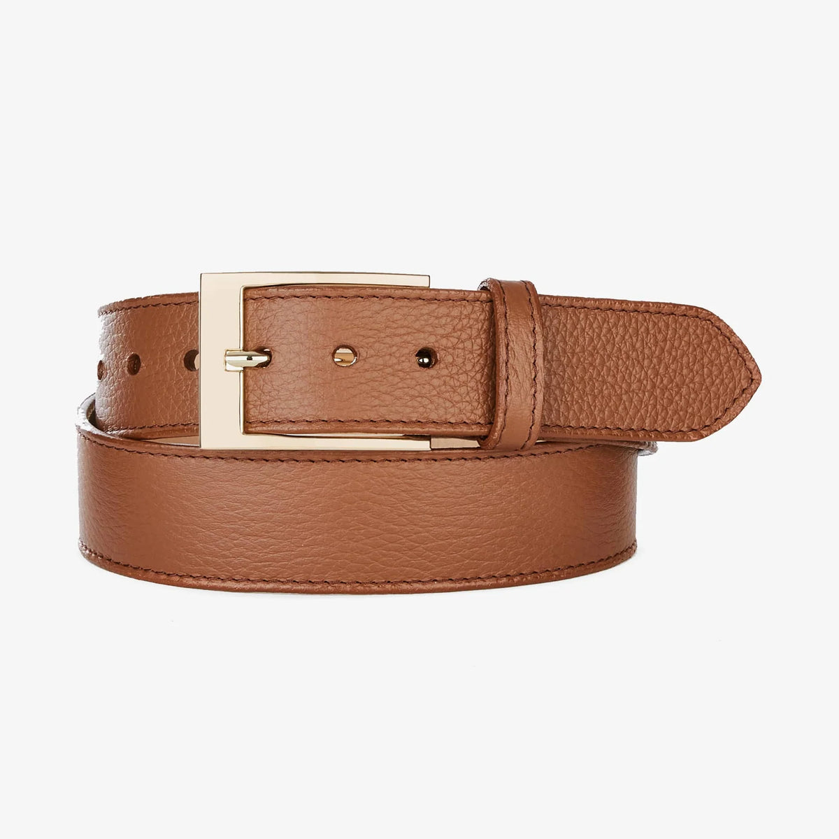 BRAVE BELTS - BIRGET PEBBLED LEATHER BELT – Robert Simmonds Clothing