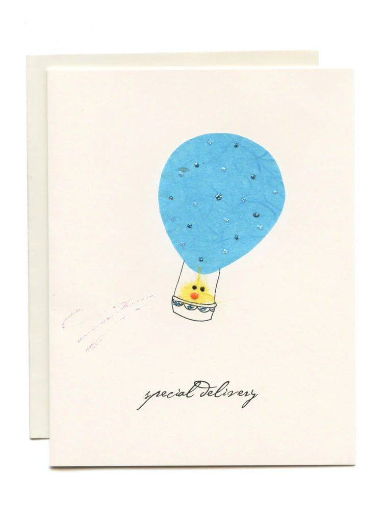 FLAUNT CARDS - "SPECIAL DELIVERY" CHICK WITH BALLOON – Robert Simmonds ...